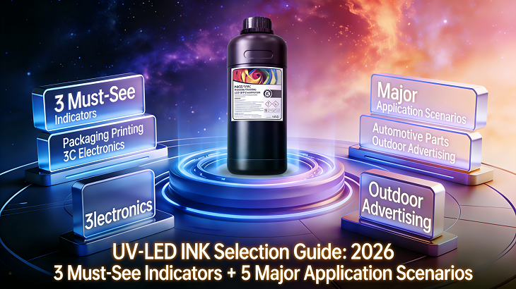 UV-LED Ink Selection Guide 2026：3 Key Metrics & 5 Applications